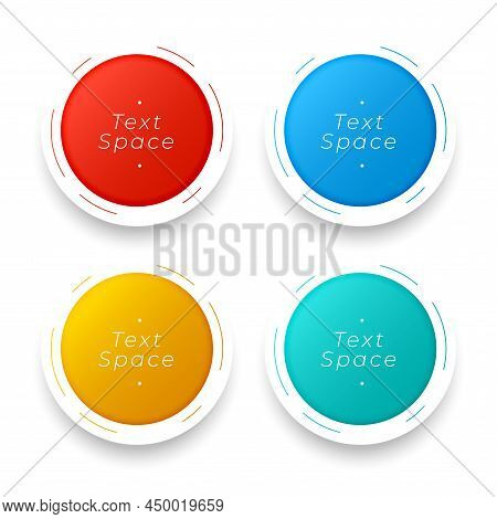 3d Circular Buttons Vector & Photo (Free Trial) | Bigstock