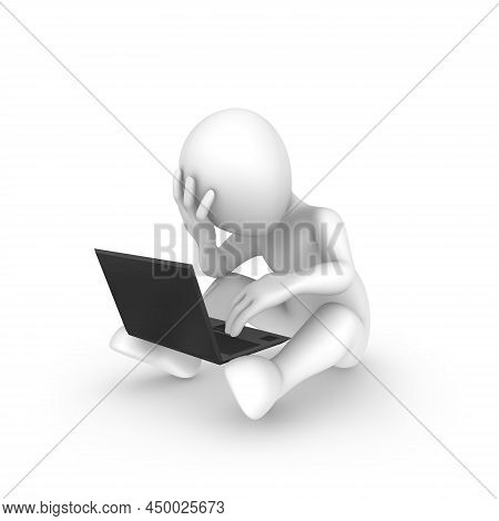 Sad 3d White Man Image & Photo (Free Trial) | Bigstock
