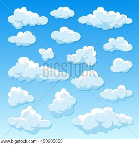 Various Round Clouds Vector & Photo (Free Trial) | Bigstock