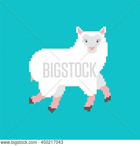 Sheep Pixel Art. Lamb Vector & Photo (Free Trial) | Bigstock