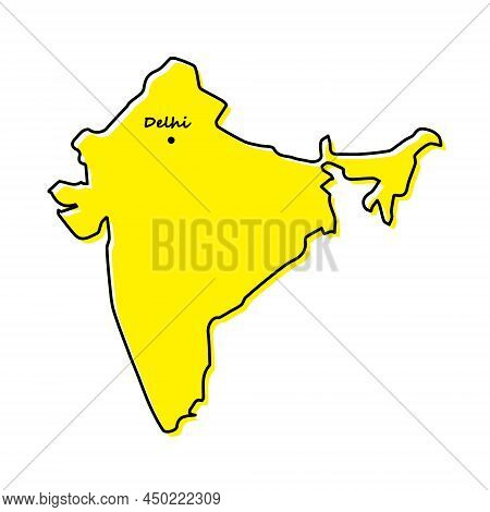 Simple Outline Map Vector & Photo (Free Trial) | Bigstock