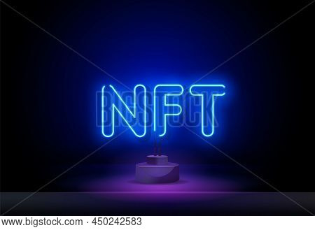 Neon Nft Non-fungible Vector & Photo (Free Trial) | Bigstock