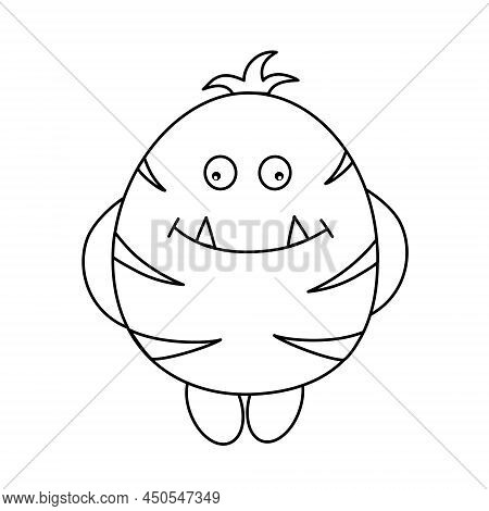 Cute Outline Monster Vector & Photo (Free Trial) | Bigstock