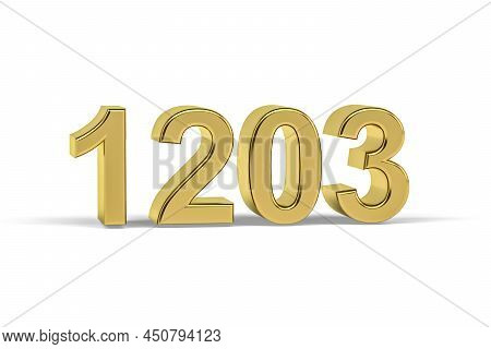 Golden 3d Number 1203 Image & Photo (Free Trial) | Bigstock