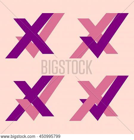 Four Variants Logo Vector & Photo (Free Trial) | Bigstock