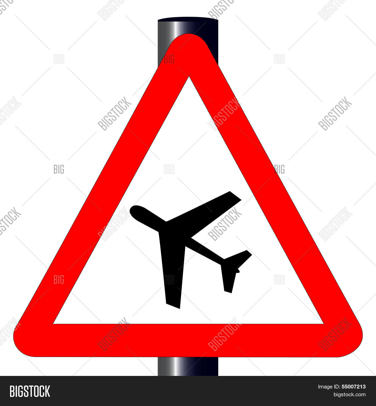 Aircraft Traffic Sign Vector & Photo (Free Trial) | Bigstock
