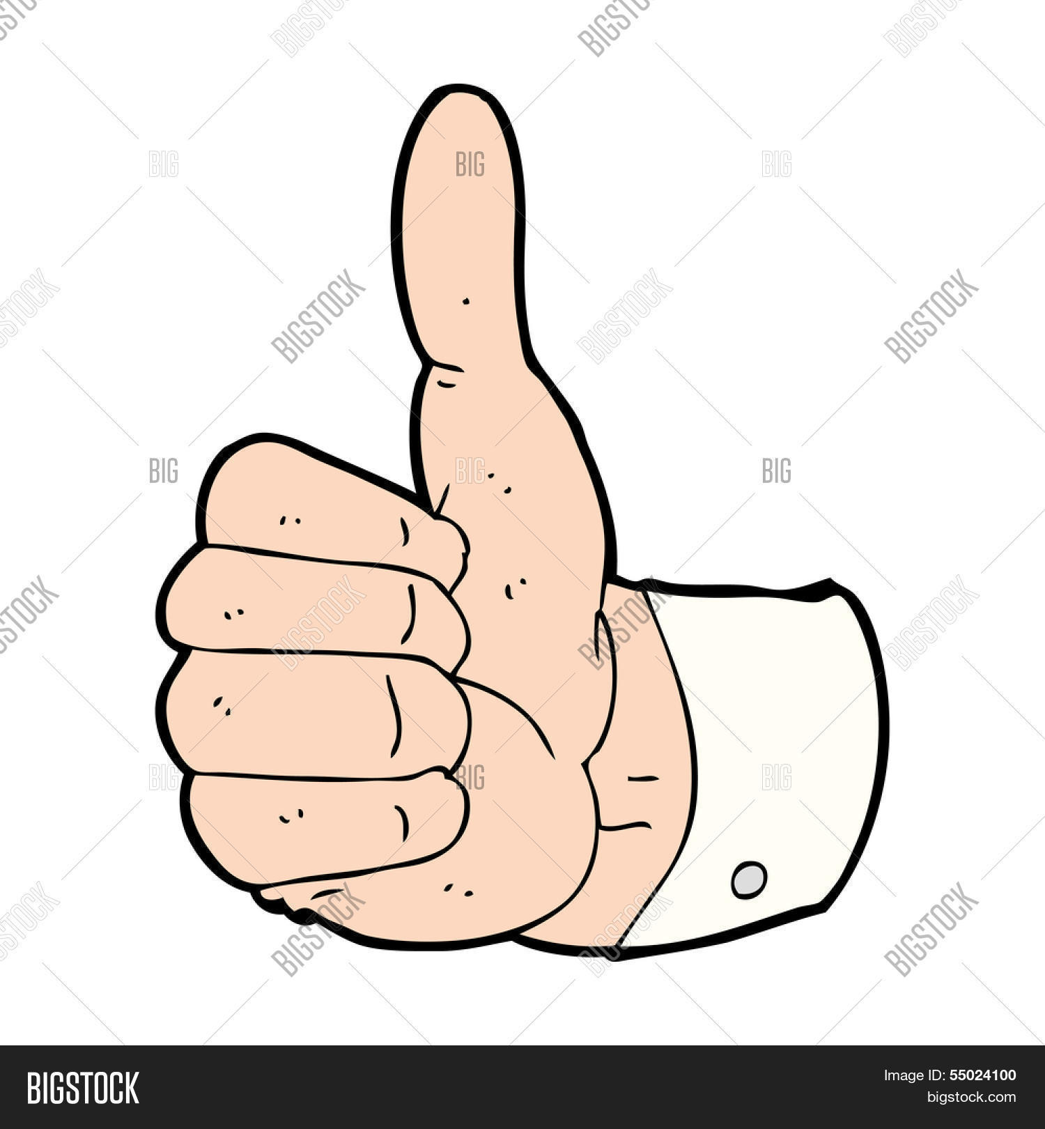 Cartoon Thumbs Symbol Vector & Photo (Free Trial) | Bigstock