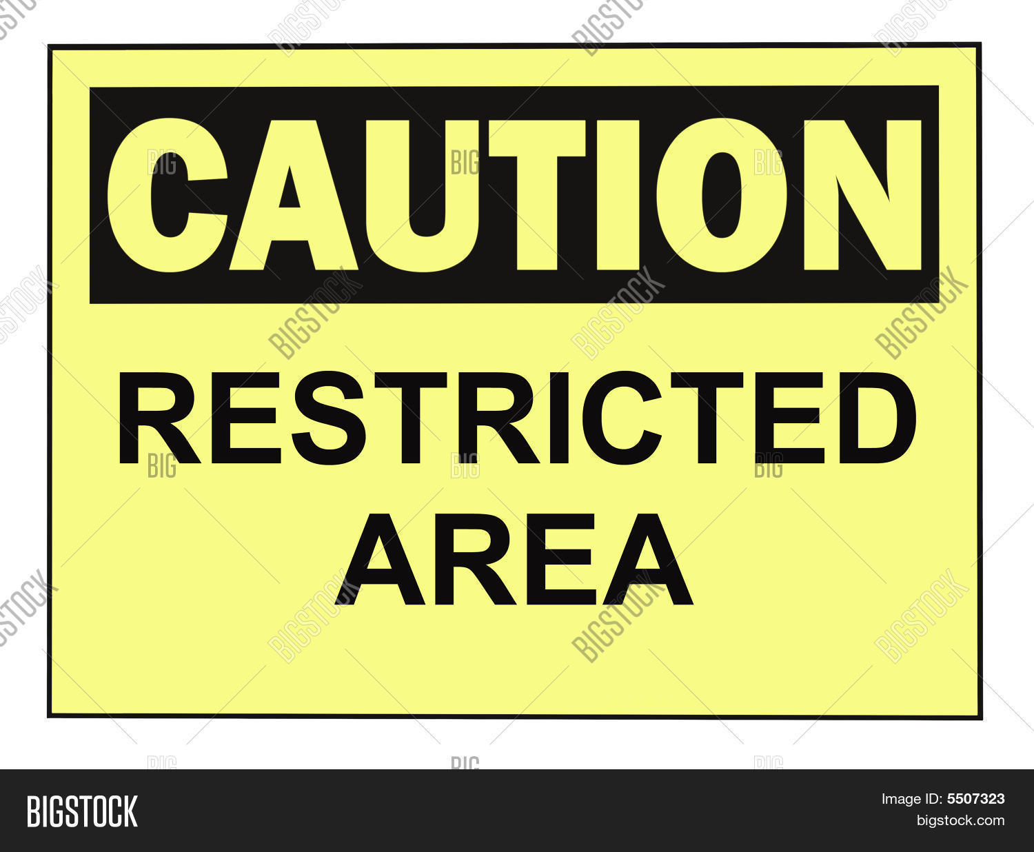 Caution Restricted Area Warning Image & Photo | Bigstock Caution Restricted Area Warning Image & Photo | Bigstock