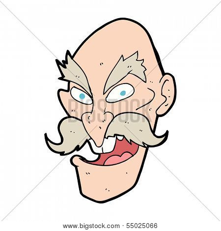 Cartoon Evil Old Man Vector & Photo (Free Trial) | Bigstock