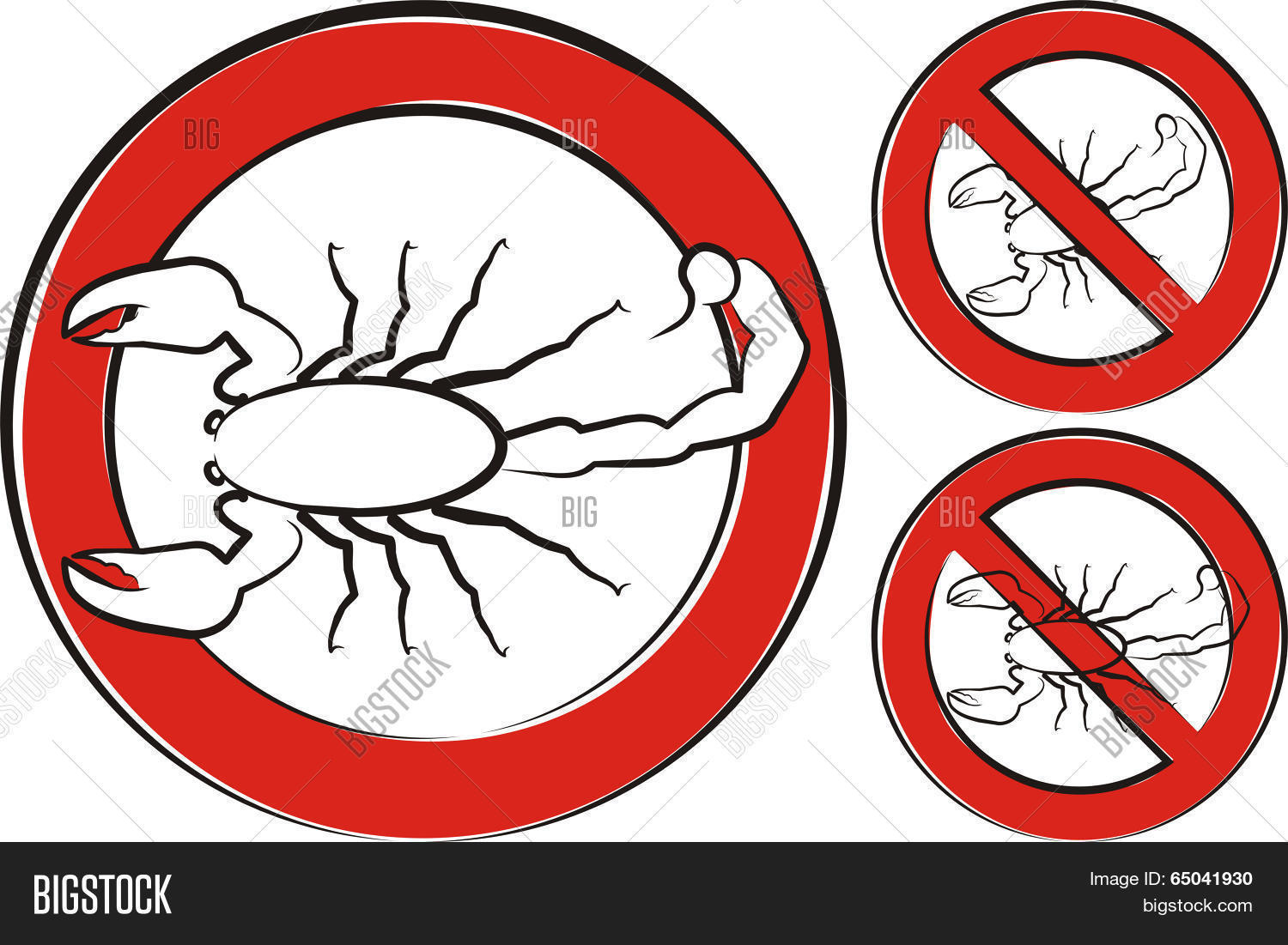 Scorpion - Warning Vector & Photo (Free Trial) | Bigstock