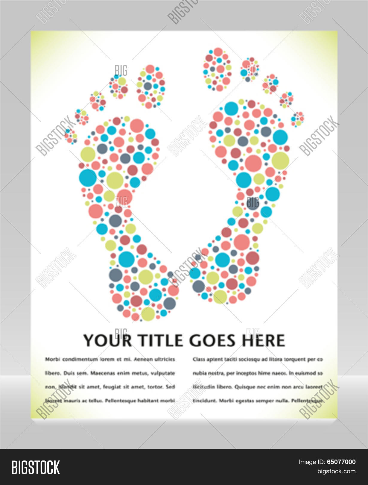 Footprint Design Copy Vector & Photo (Free Trial) | Bigstock