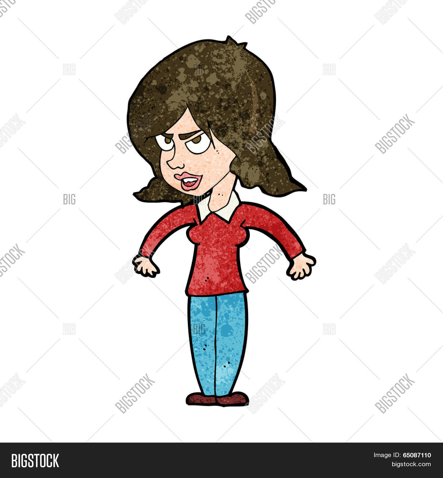 Cartoon Mean Woman Image & Photo (Free Trial) | Bigstock