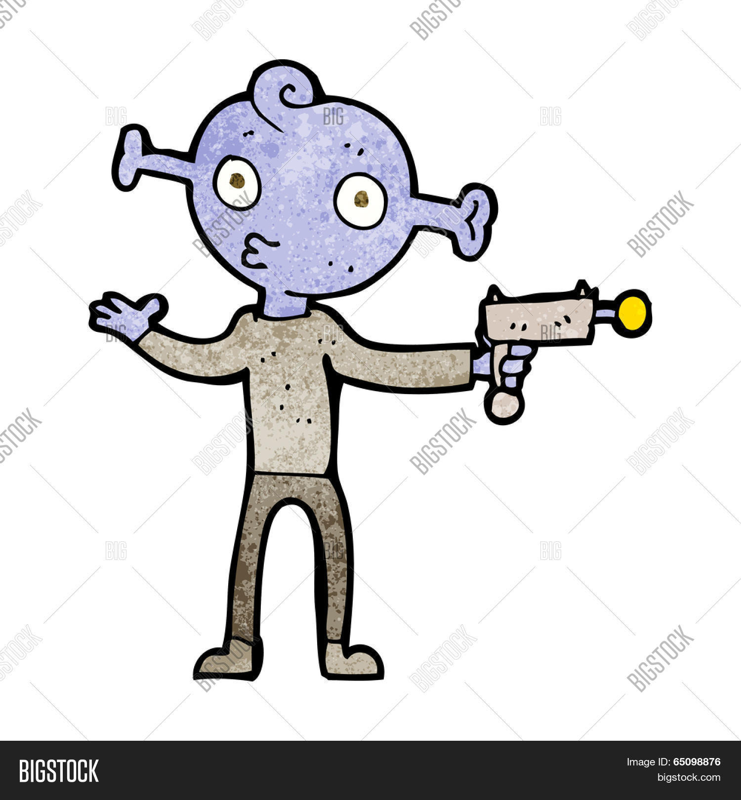Cartoon Alien Ray Gun Image & Photo (Free Trial) | Bigstock
