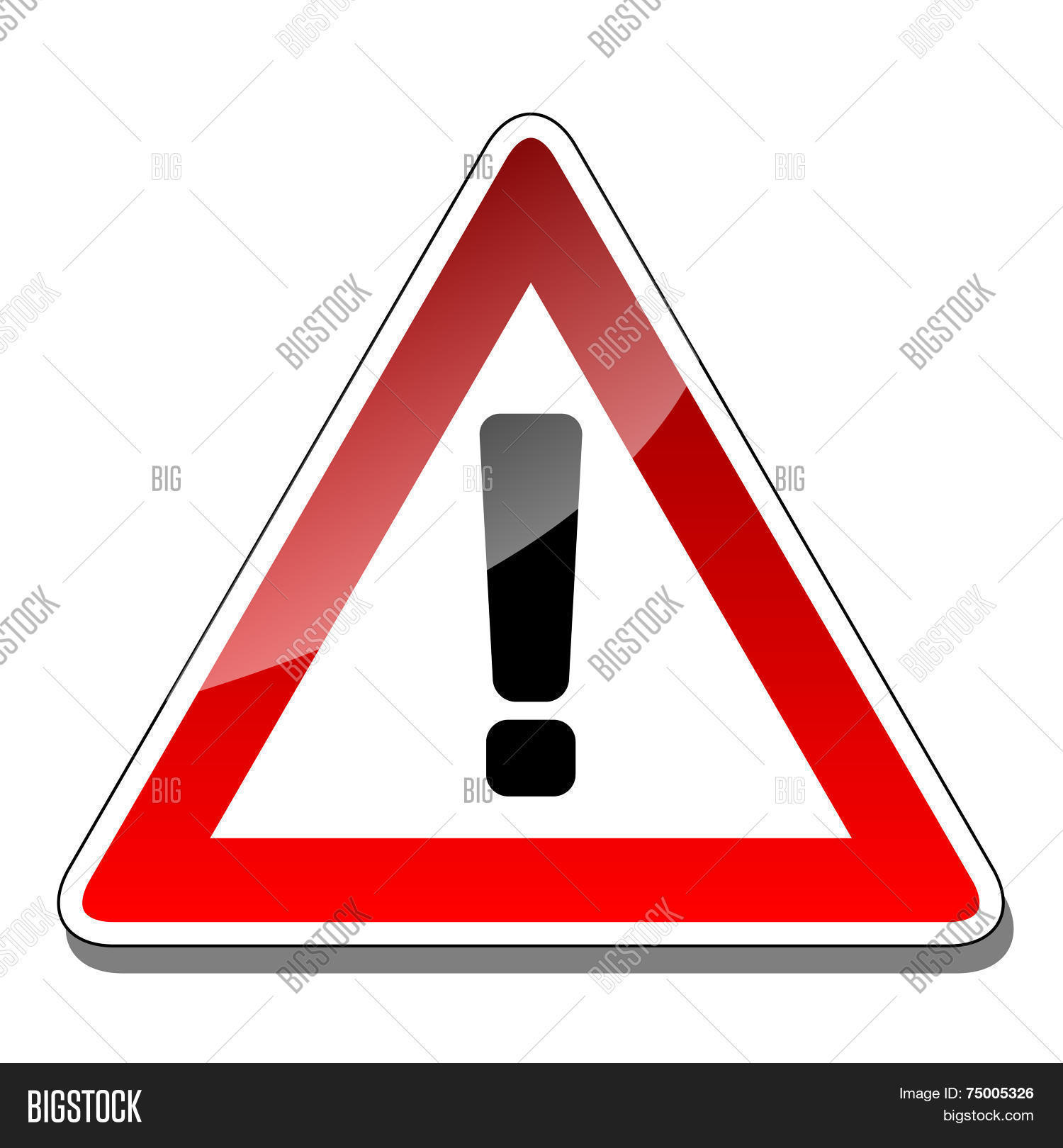 Vector y foto Warning Sign (prueba gratis) | Bigstock
