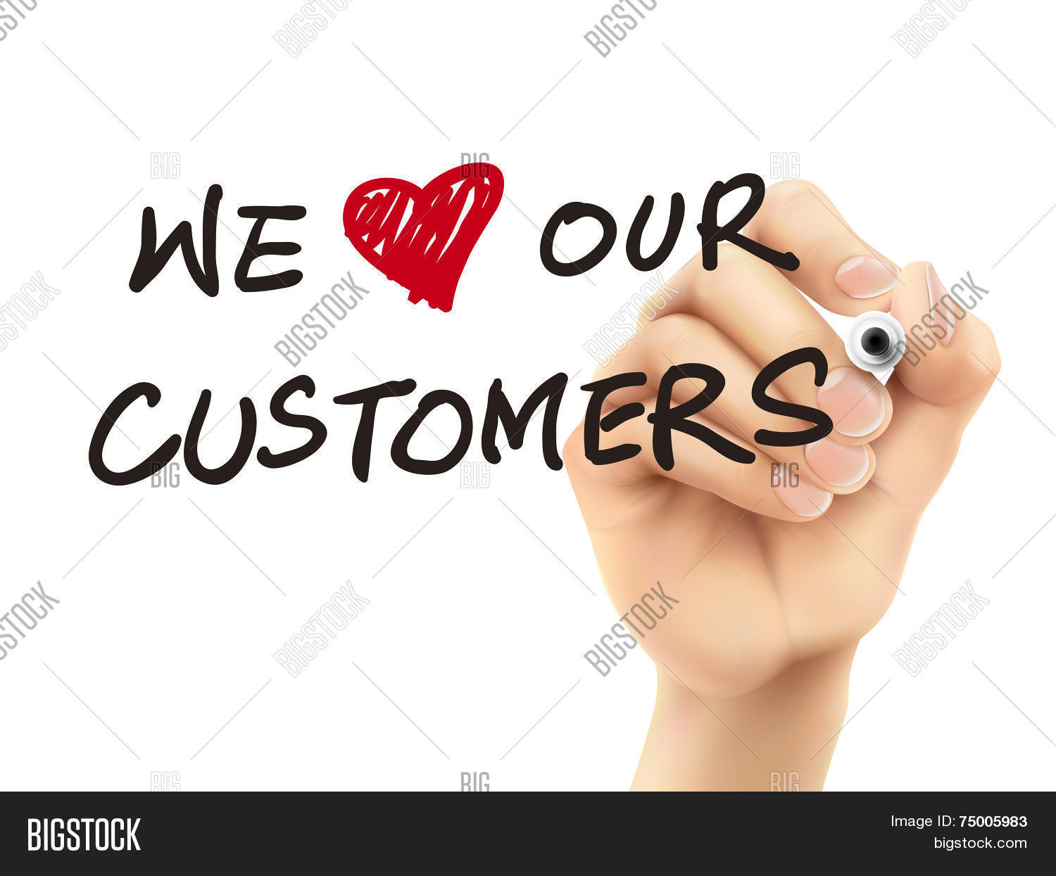 We Love Our Customers Vector & Photo (Free Trial) | Bigstock
