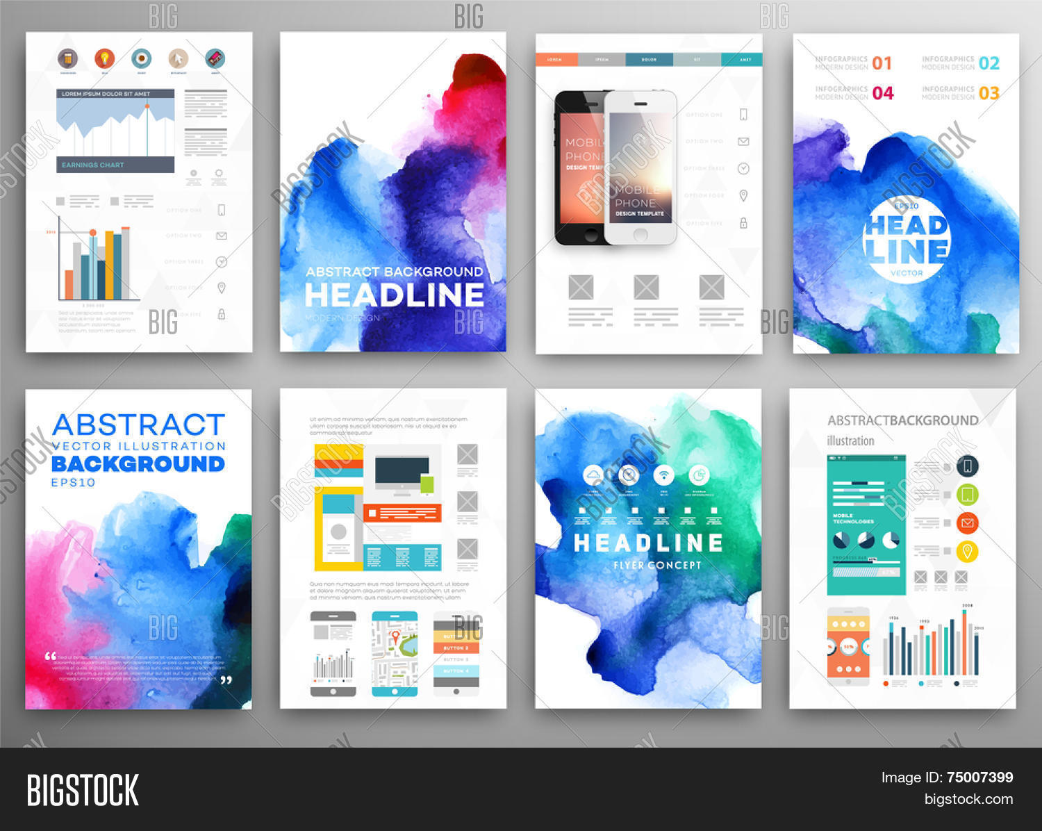 Set Vector vector en foto (gratis proefversie) | Bigstock