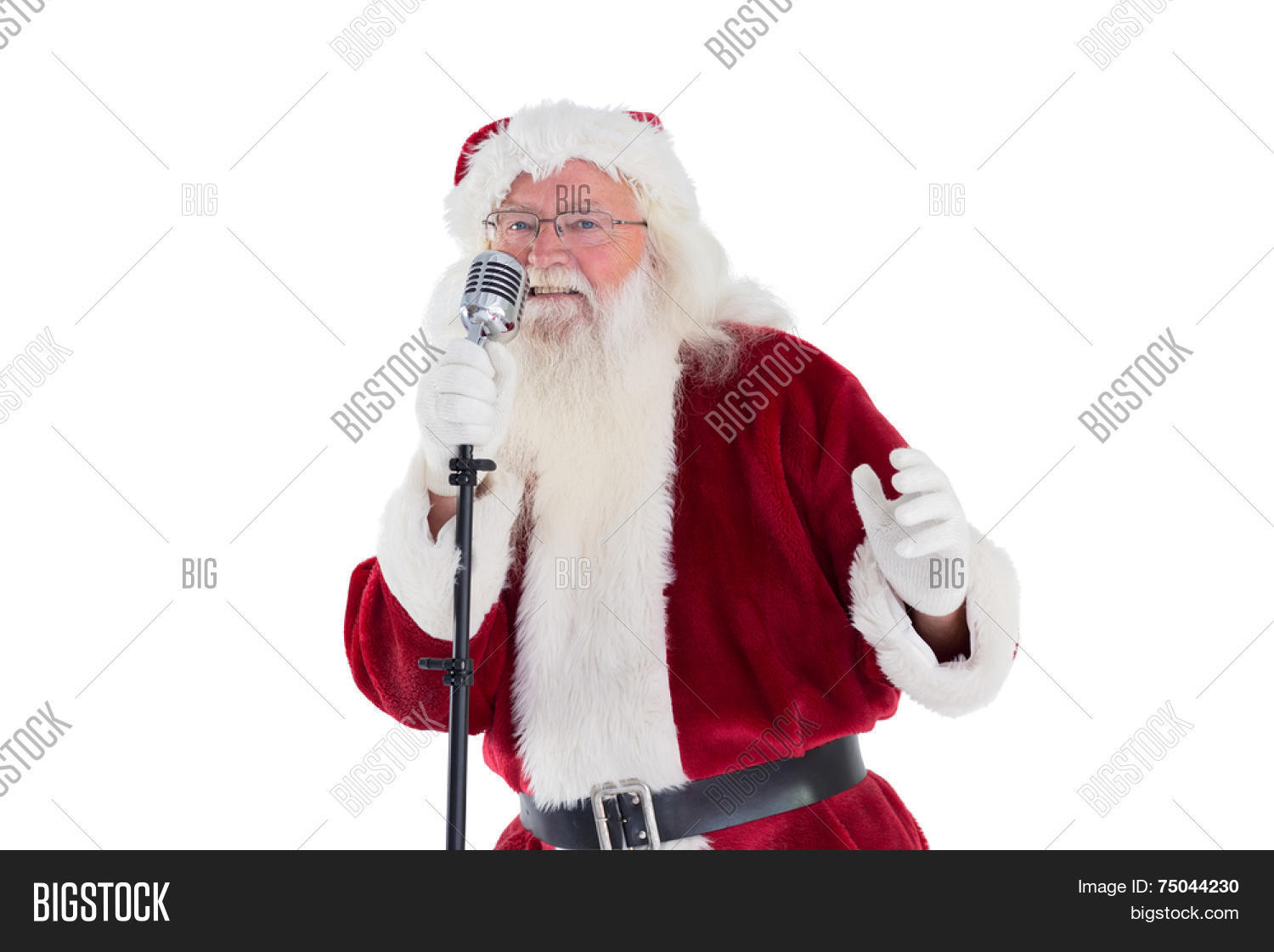 Santa Claus Singing Image & Photo (Free Trial) | Bigstock