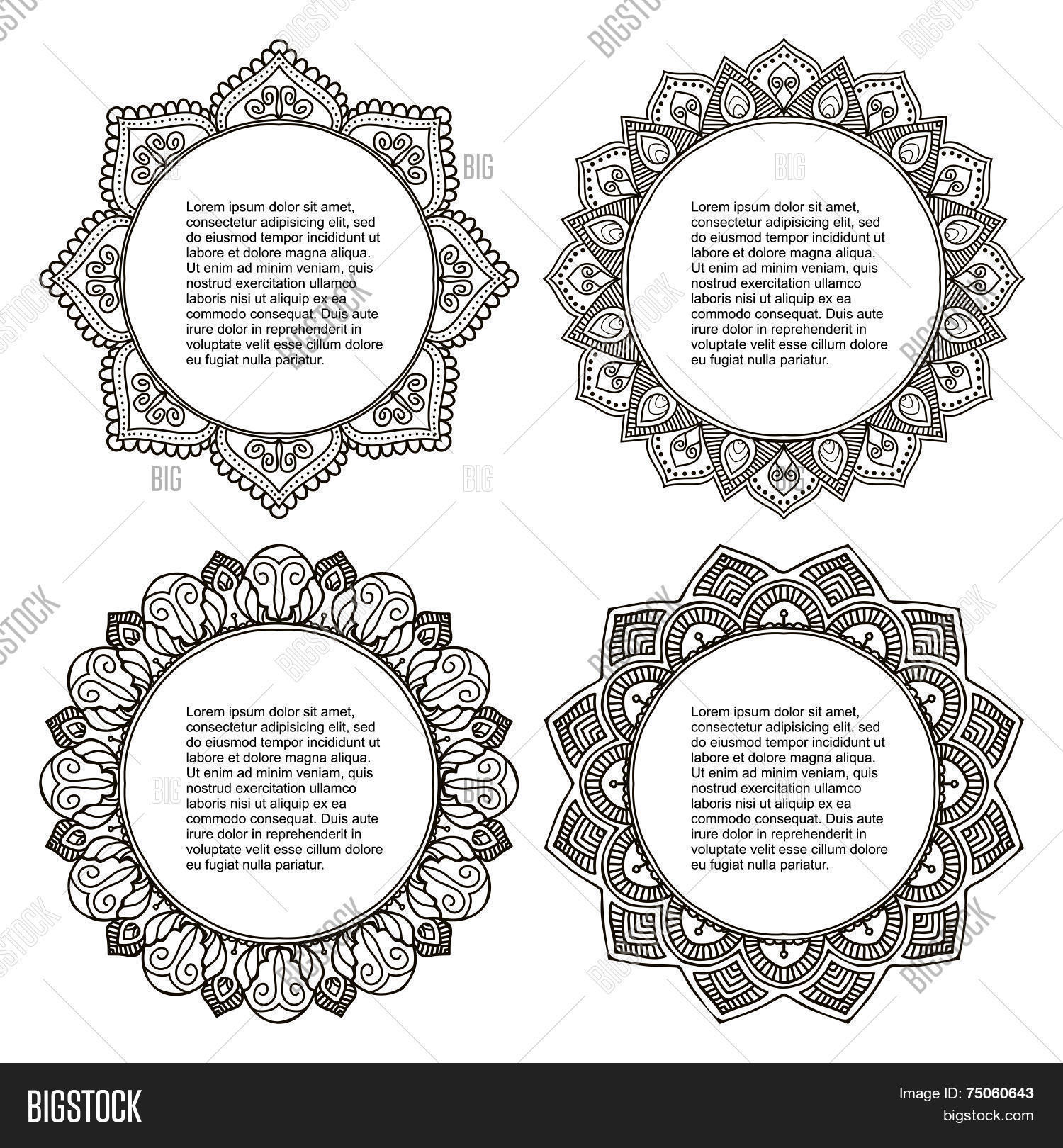 Mandala. Round Vector & Photo (Free Trial) | Bigstock