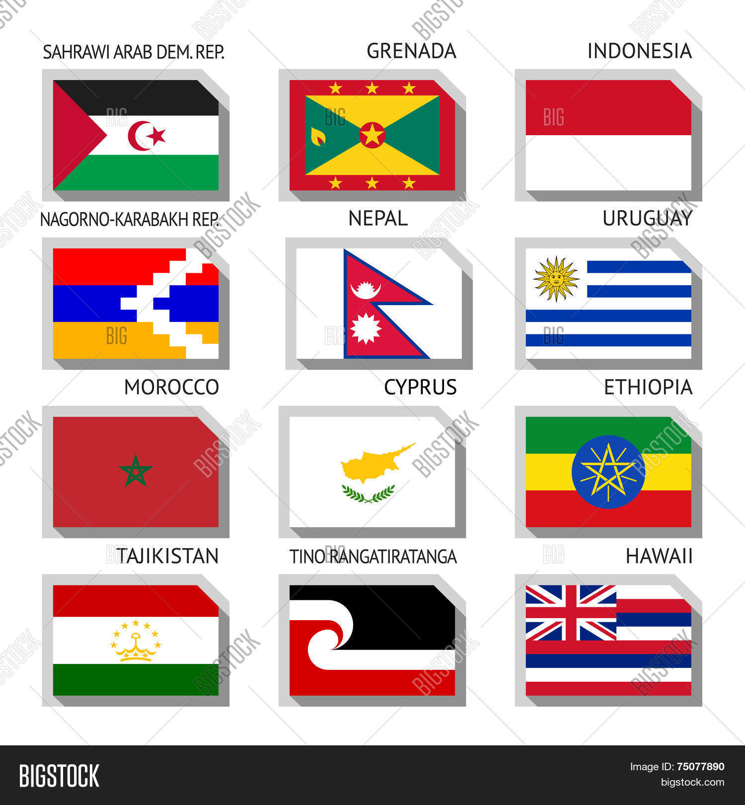 Vector y foto Flags World (prueba gratis) | Bigstock