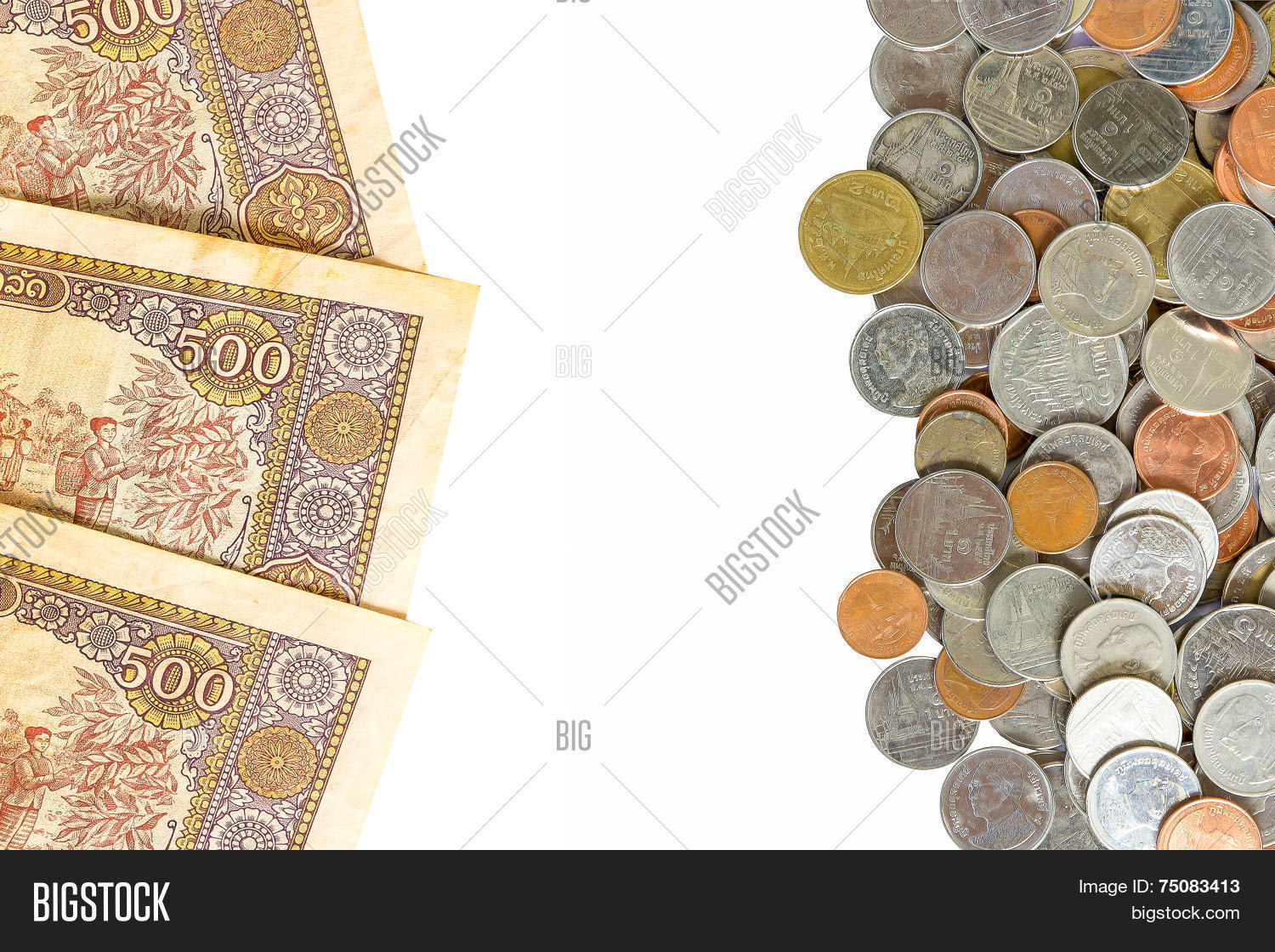 Thai Baht Coins Kip Image & Photo (Free Trial) | Bigstock