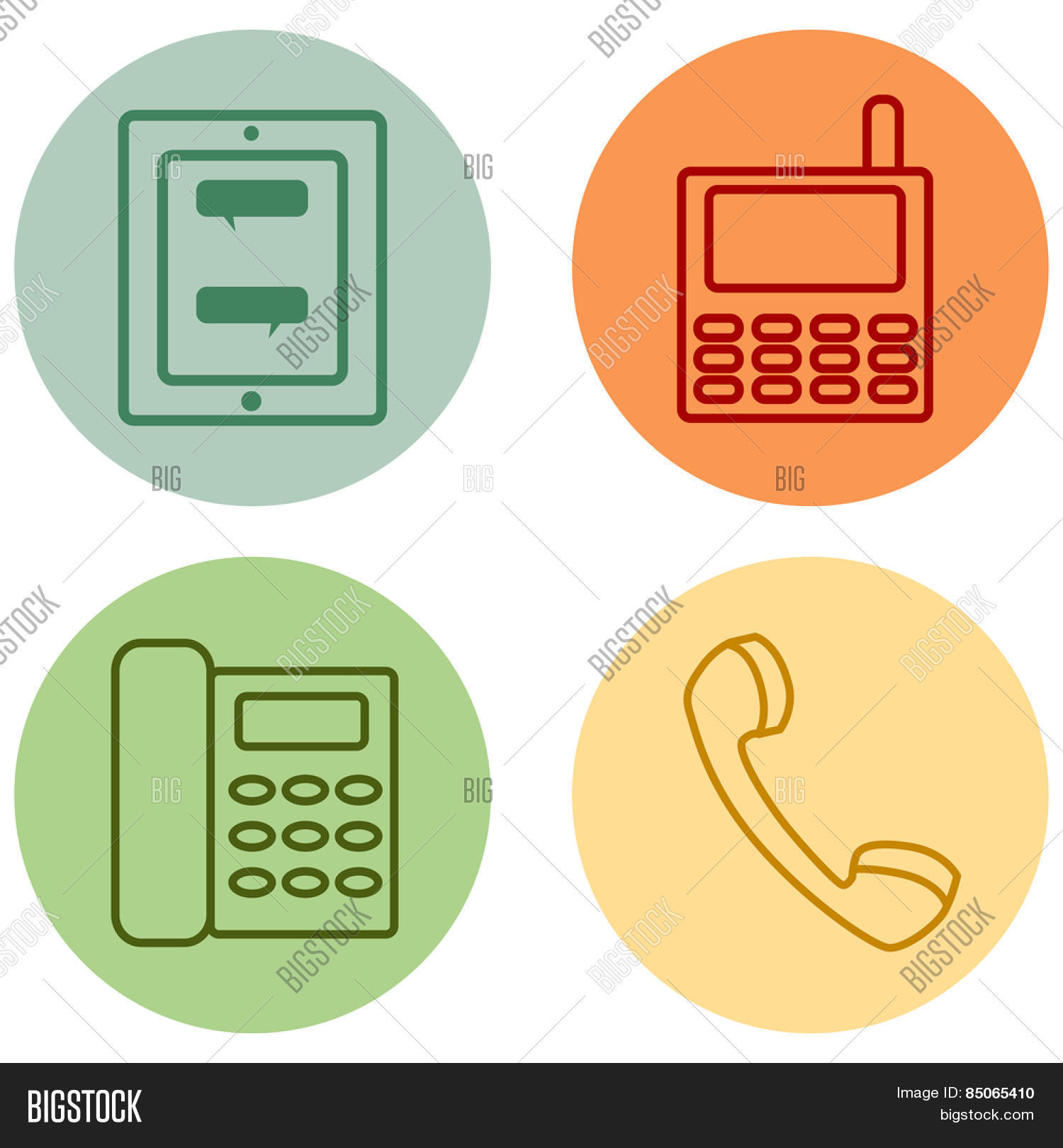 Image Phone Icon Vector & Photo (Free Trial) | Bigstock