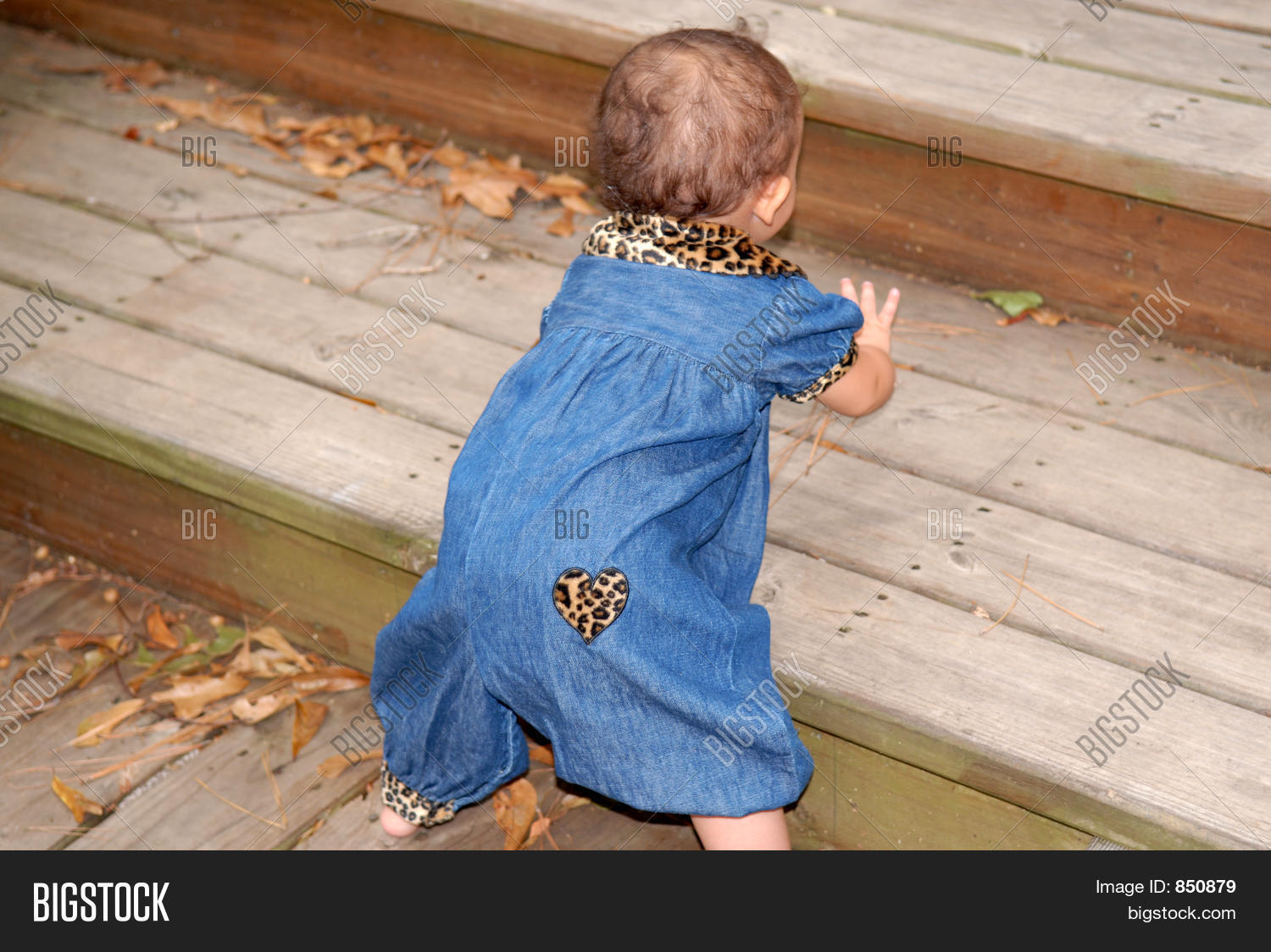 Stair Climbing Baby Image & Photo (Free Trial) | Bigstock