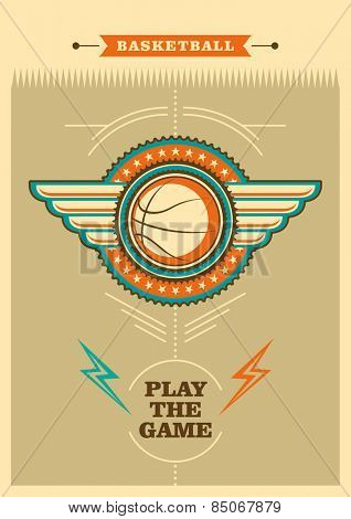 Retro Basketball Vector & Photo (Free Trial) | Bigstock