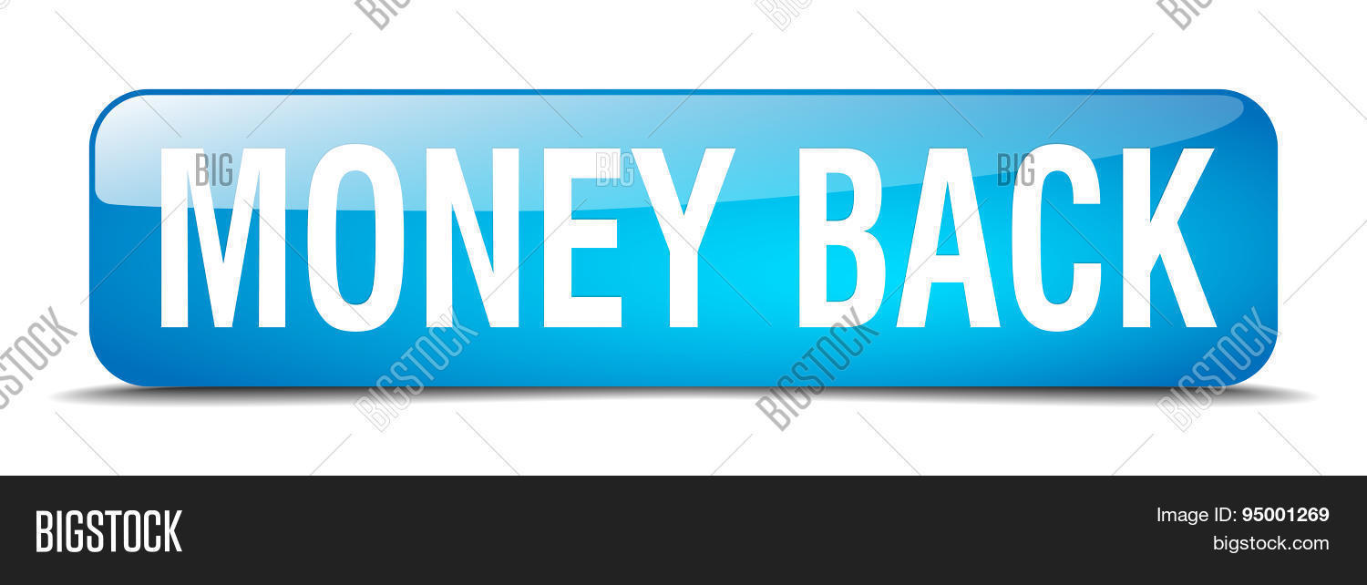 Money Back Blue Vector & Photo (Free Trial) | Bigstock