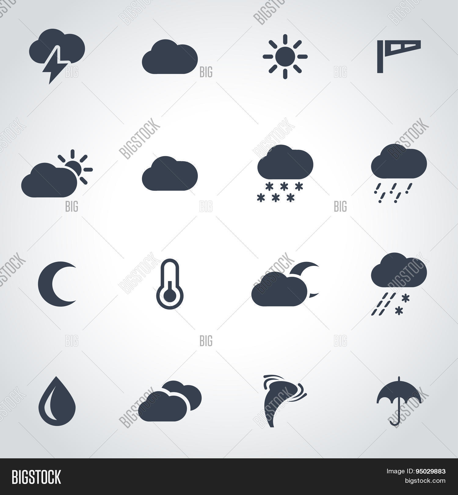 Vector Black Weather Vector & Photo (Free Trial) | Bigstock