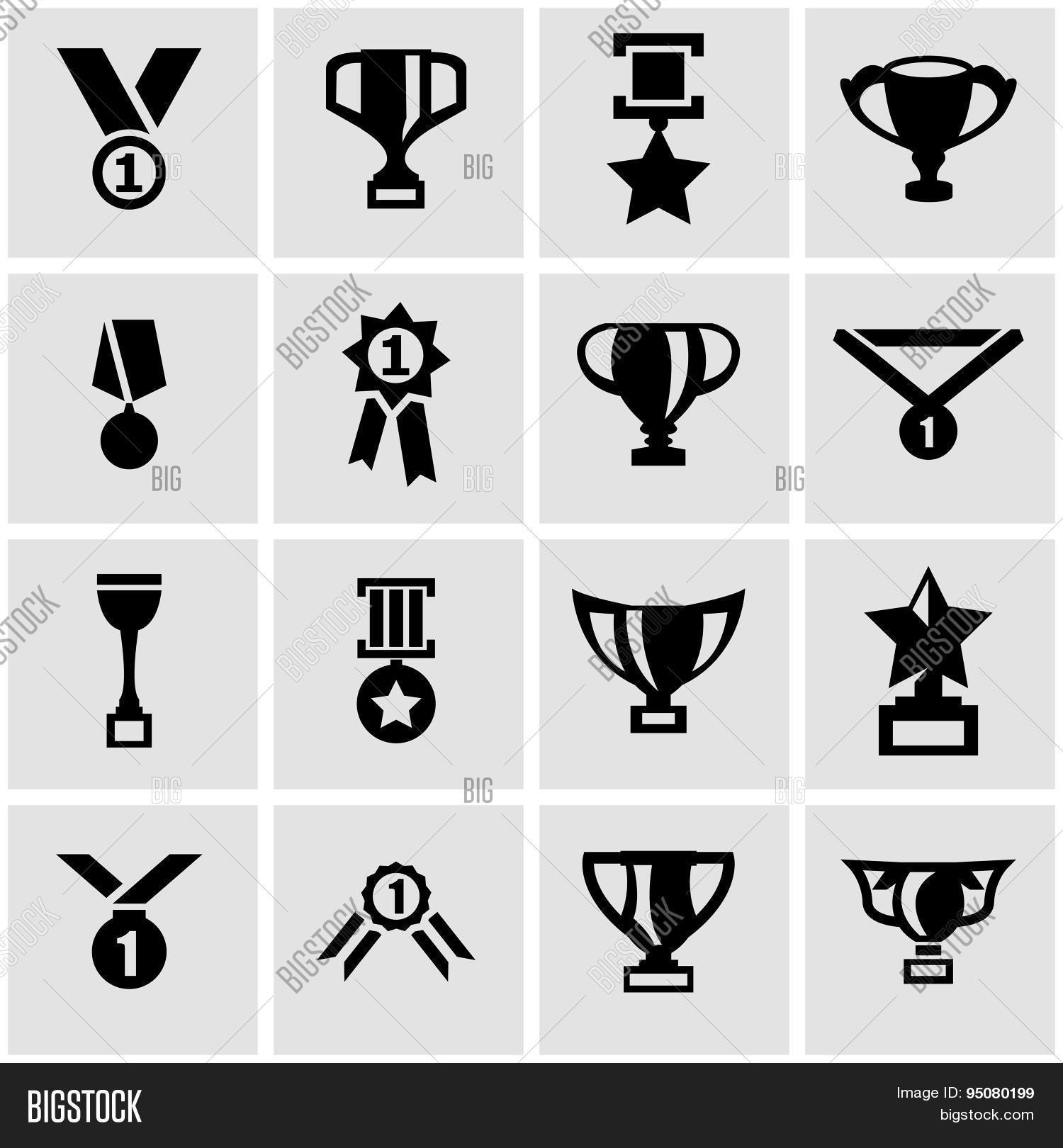 Vector Black Trophy Vector & Photo (Free Trial) | Bigstock