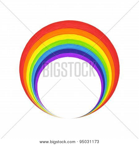 Rainbow Circle Logo Vector & Photo (Free Trial) | Bigstock