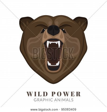 Screaming Bear Vector & Photo (Free Trial) | Bigstock