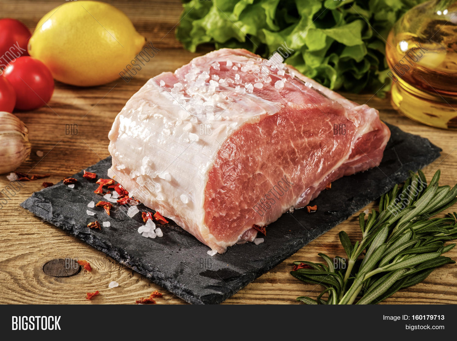 Top View On Raw Pork Image & Photo (Free Trial) | Bigstock