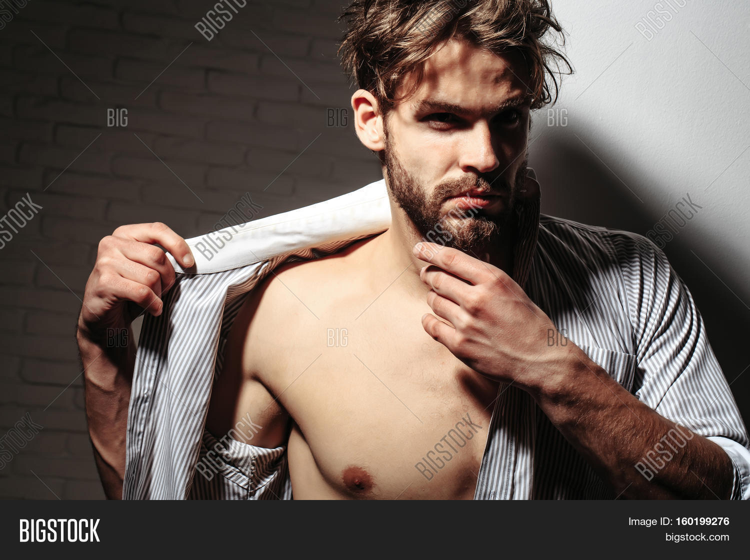 Handsome Man Touches Image & Photo (Free Trial) | Bigstock