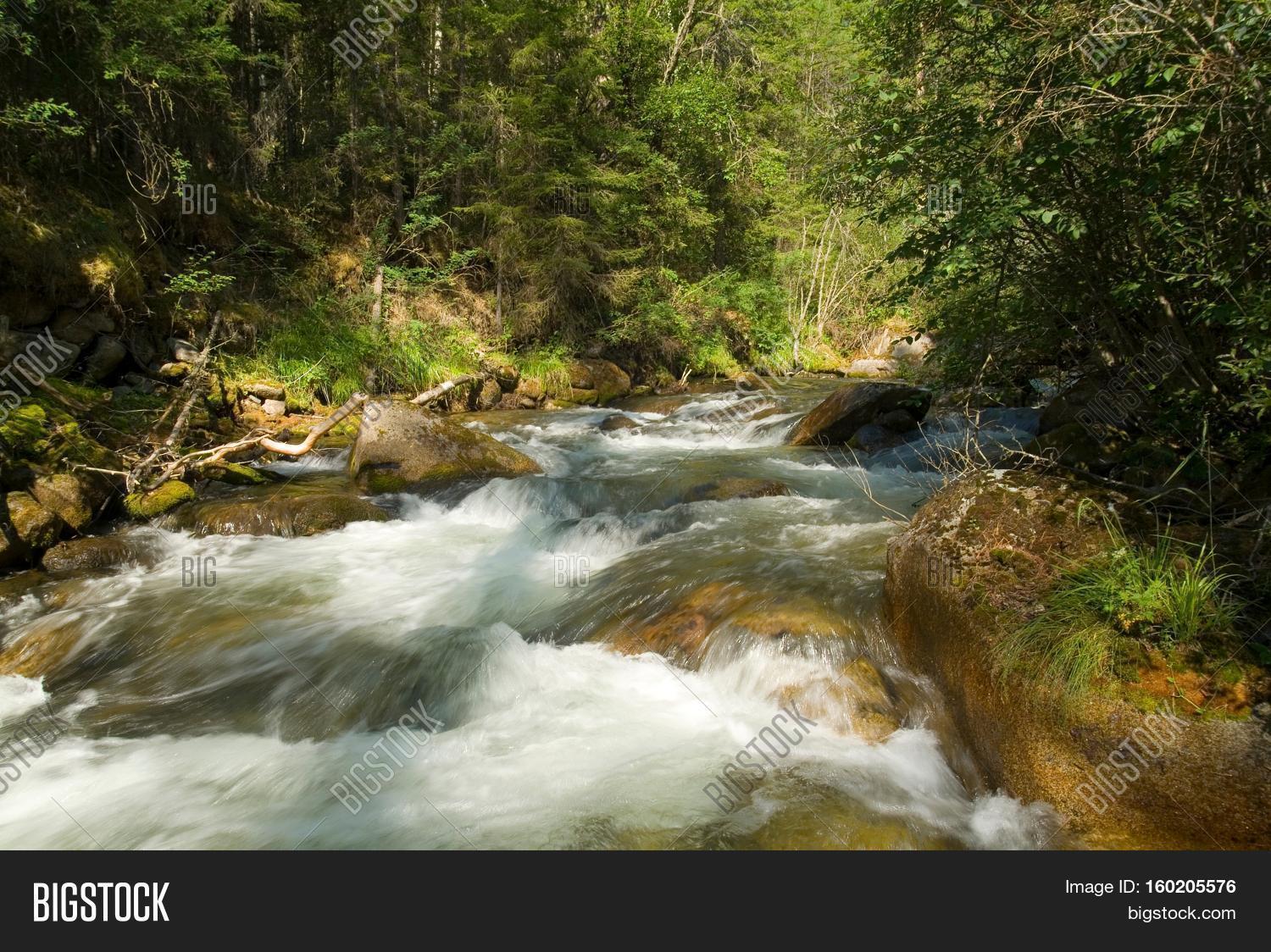 Mountain River Sunset Image & Photo (Free Trial) | Bigstock