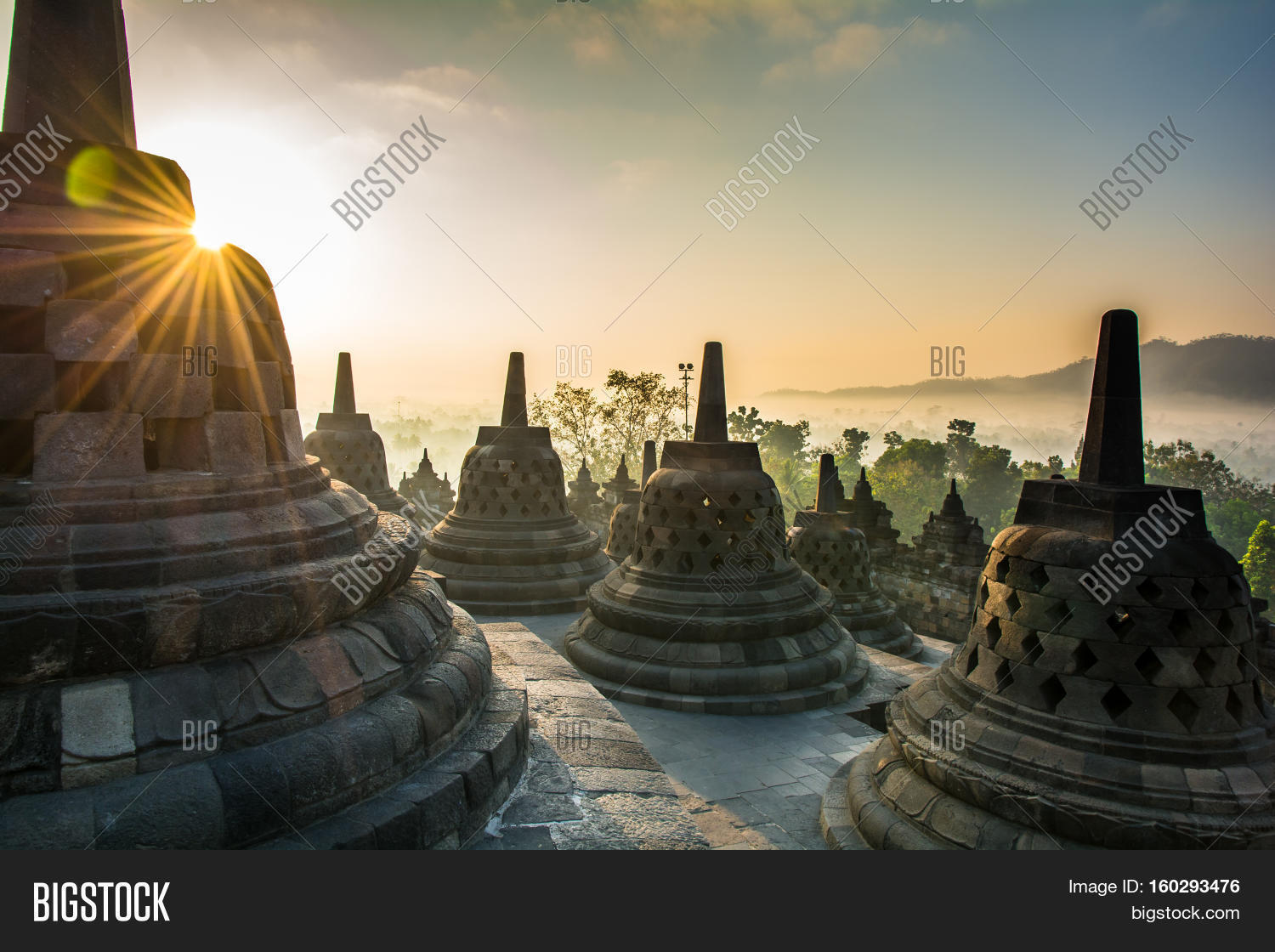 Sunrise Borobudur Image & Photo (Free Trial) | Bigstock