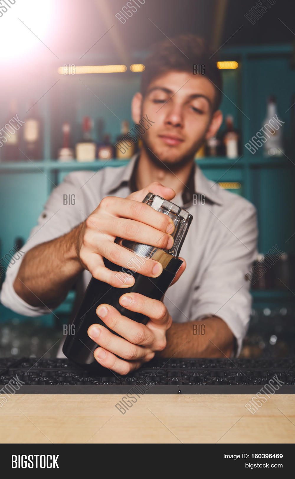 Young Handsome Barman Image & Photo (Free Trial) | Bigstock
