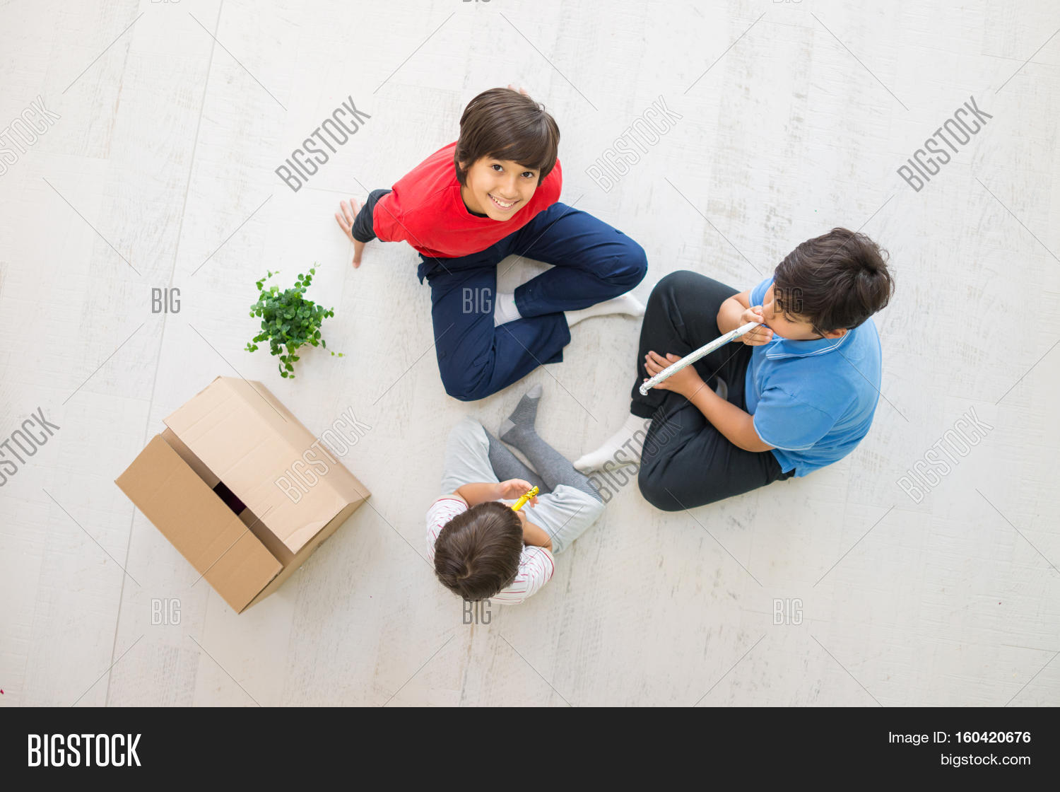 Happy Kids Boxes New Image & Photo (Free Trial) | Bigstock