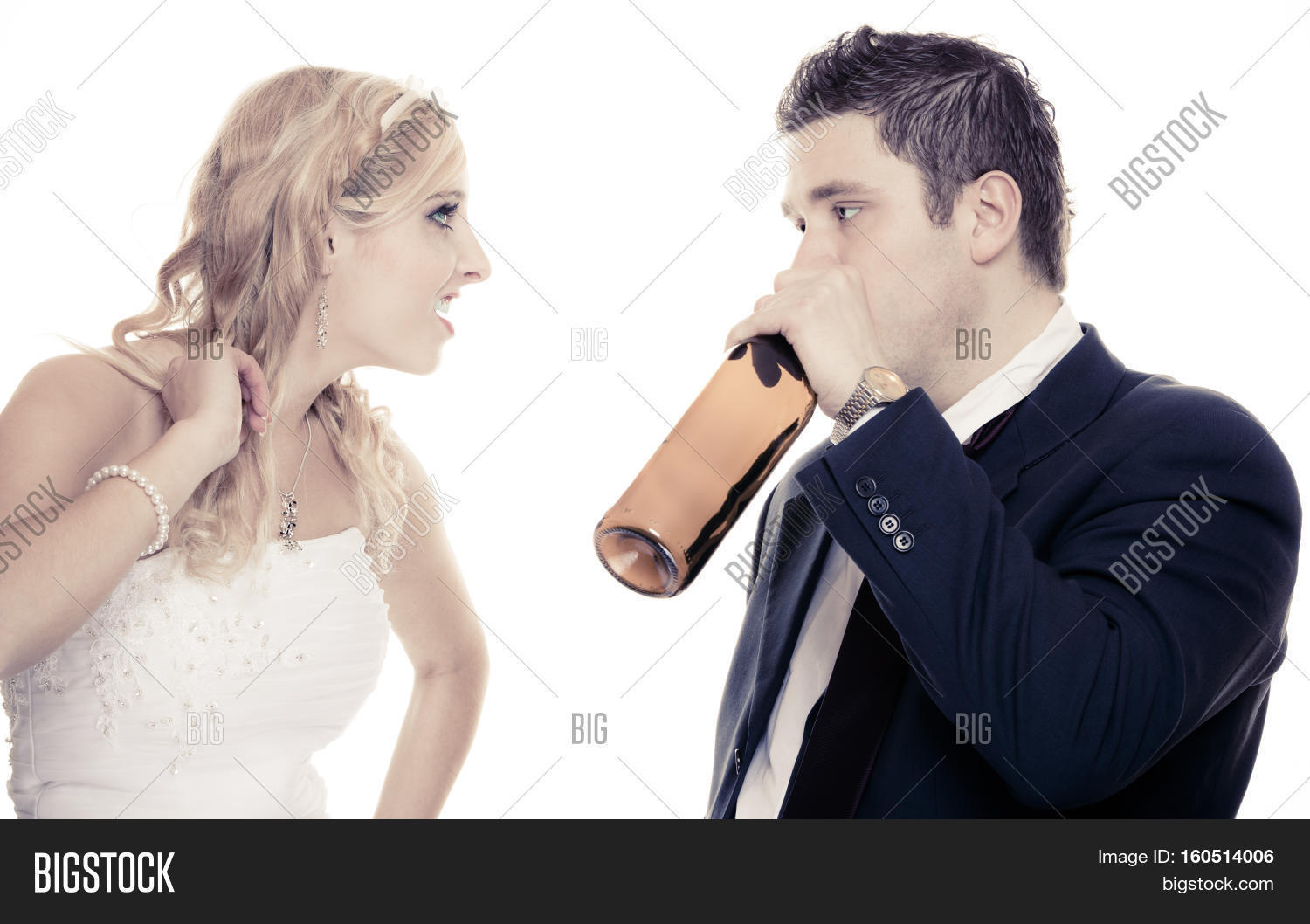 Wedding Couple Unhappy Image And Photo Free Trial Bigstock