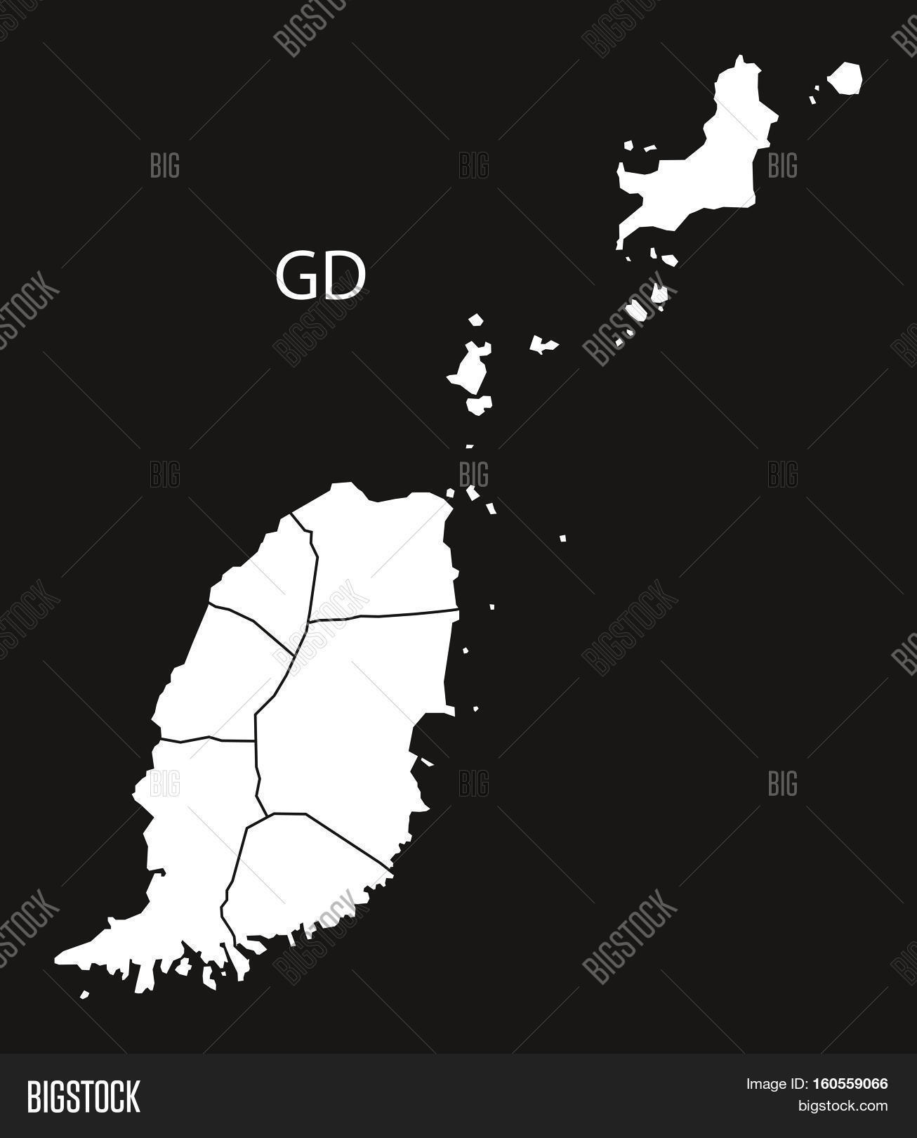 Grenada Parishes Map Image & Photo (Free Trial) | Bigstock