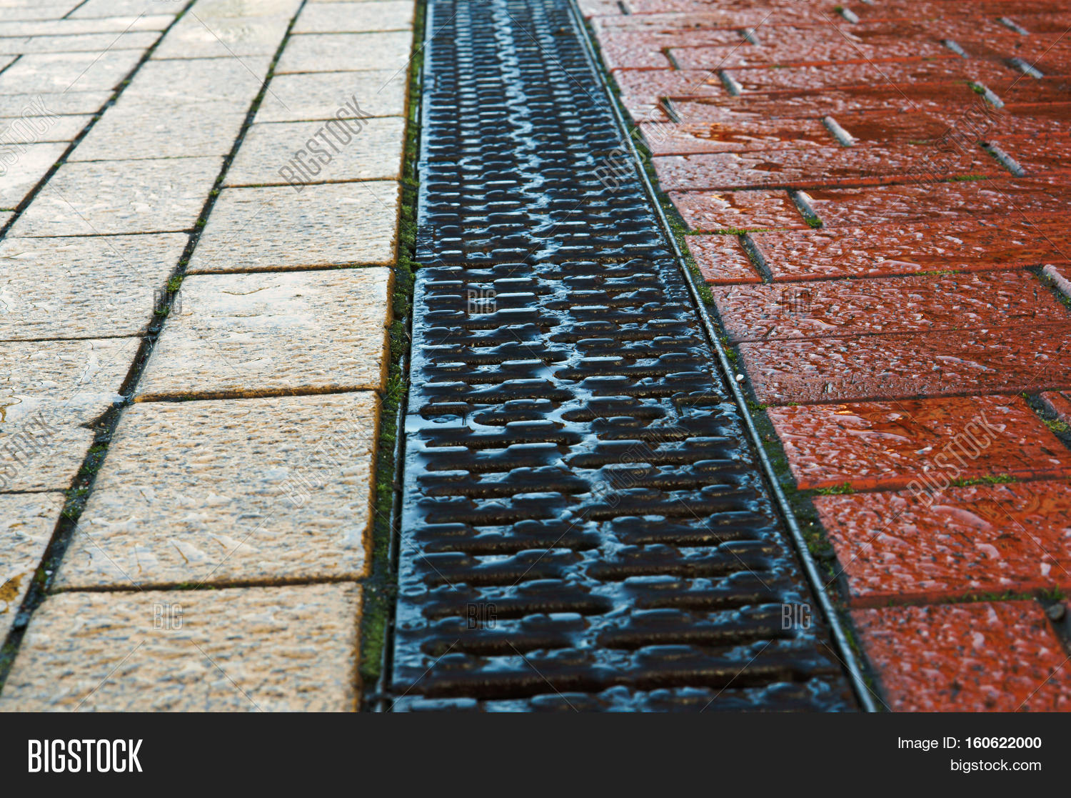Drainage On Sidewalk Image & Photo (Free Trial) | Bigstock