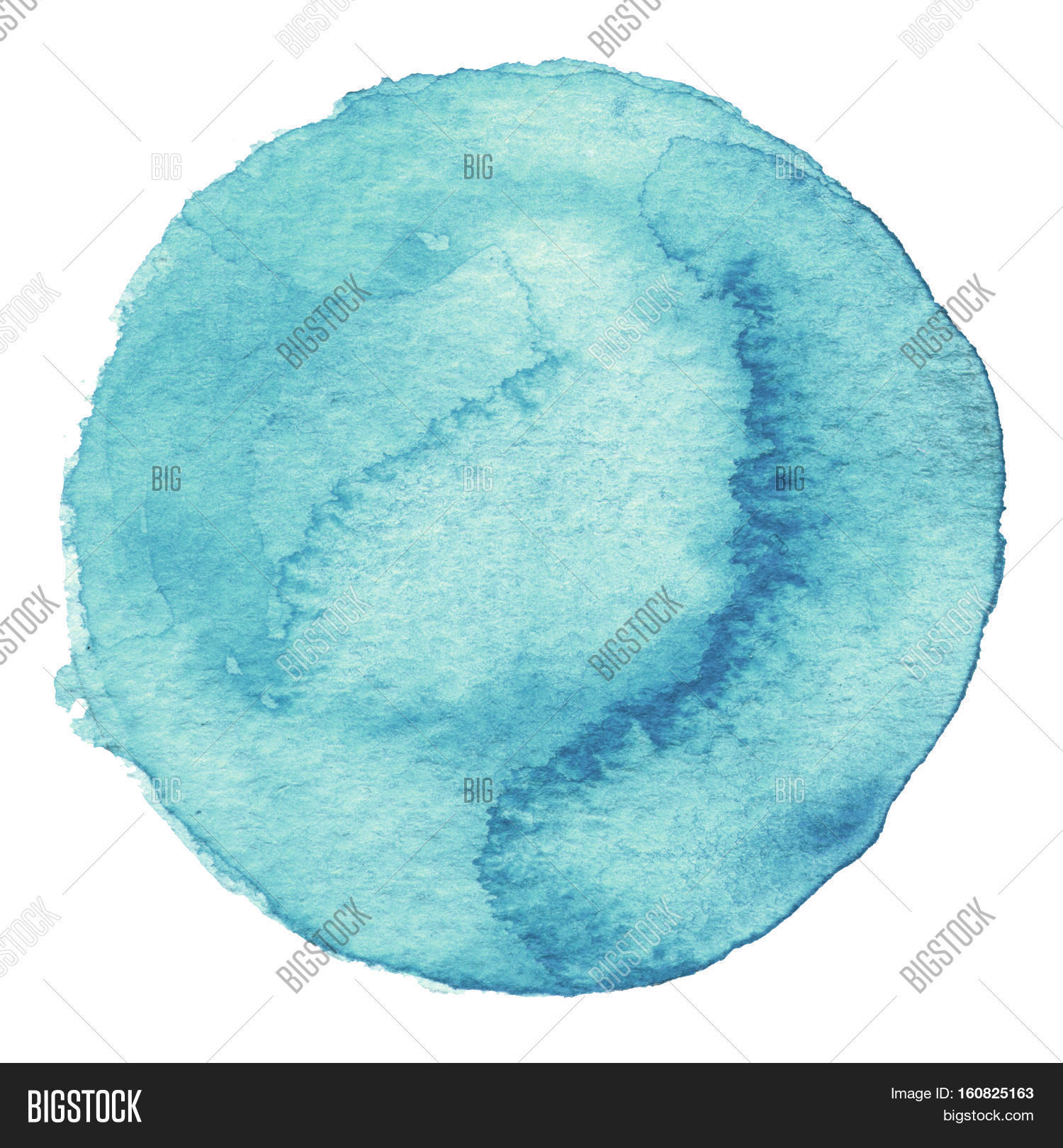 Blue Watercolor Circle Image & Photo (Free Trial) | Bigstock