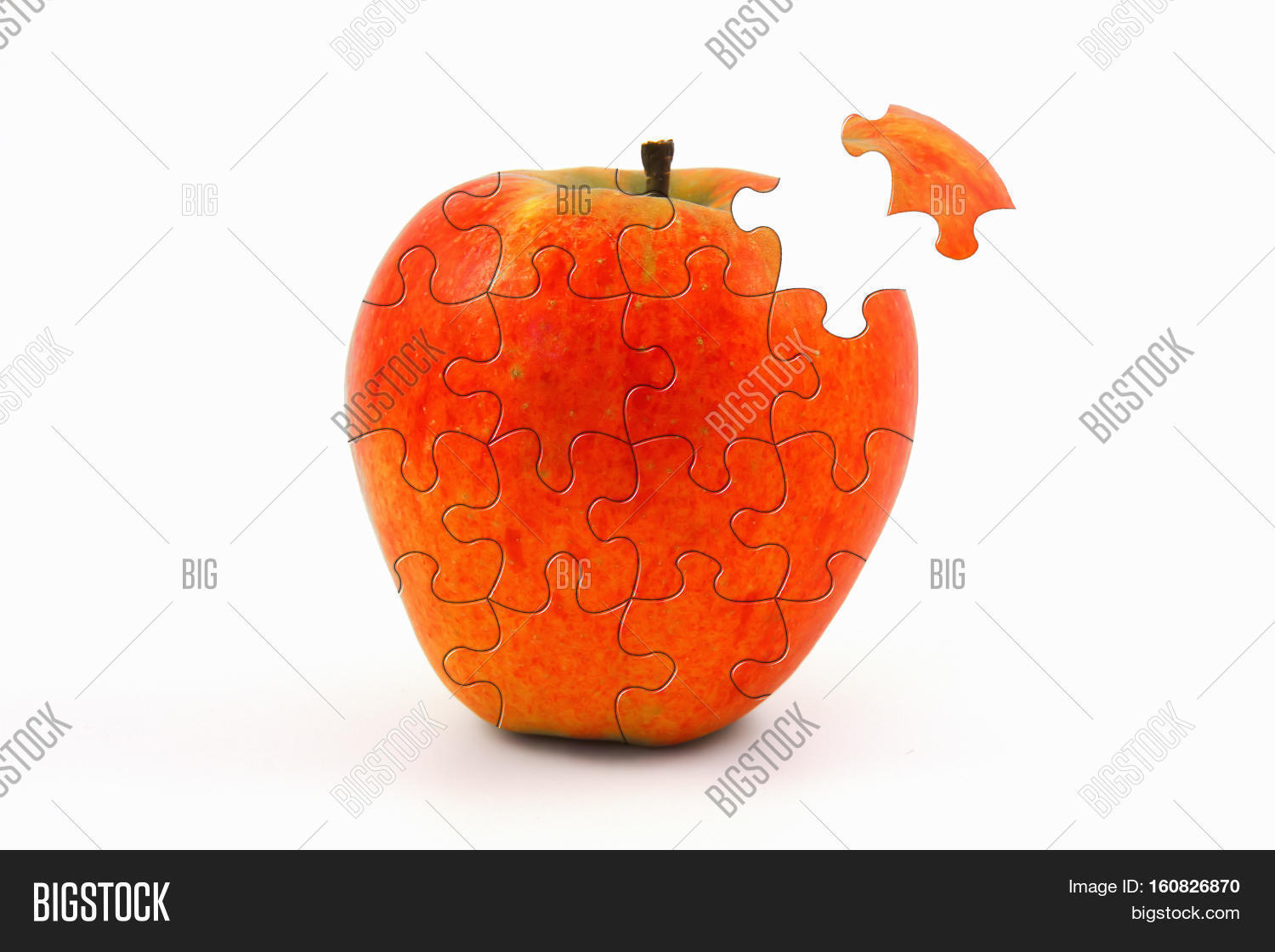 Red Apple Puzzle Image & Photo (Free Trial) | Bigstock