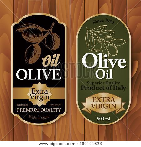 Vintage Olive Oil Label