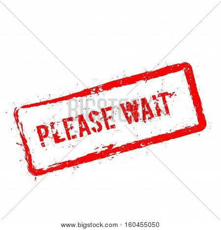 Please Wait Red Vector & Photo (Free Trial) | Bigstock