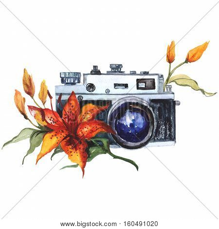 Vintage Flower Camera Drawing Images, Illustrations & Vectors (Free ...
