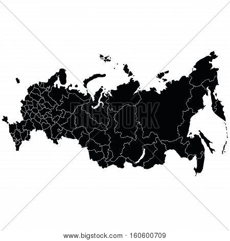 Detailed Map Russian Vector & Photo (Free Trial) | Bigstock