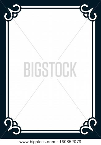 Frame Border Line Vector & Photo (Free Trial) | Bigstock