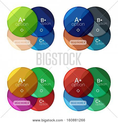 Set Round Option Vector & Photo (Free Trial) | Bigstock