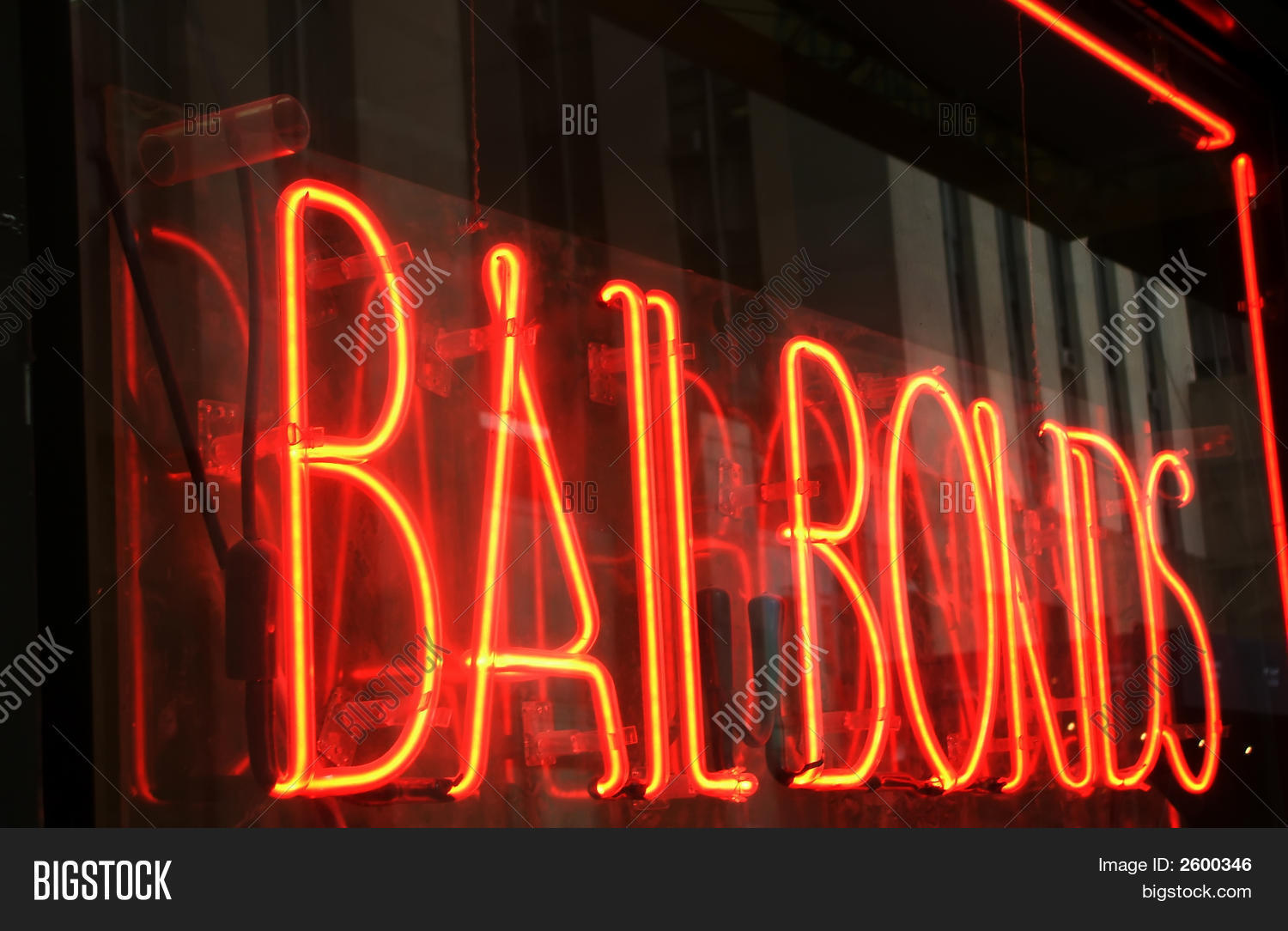 Red Neon Bail Bonds Image & Photo (Free Trial) | Bigstock